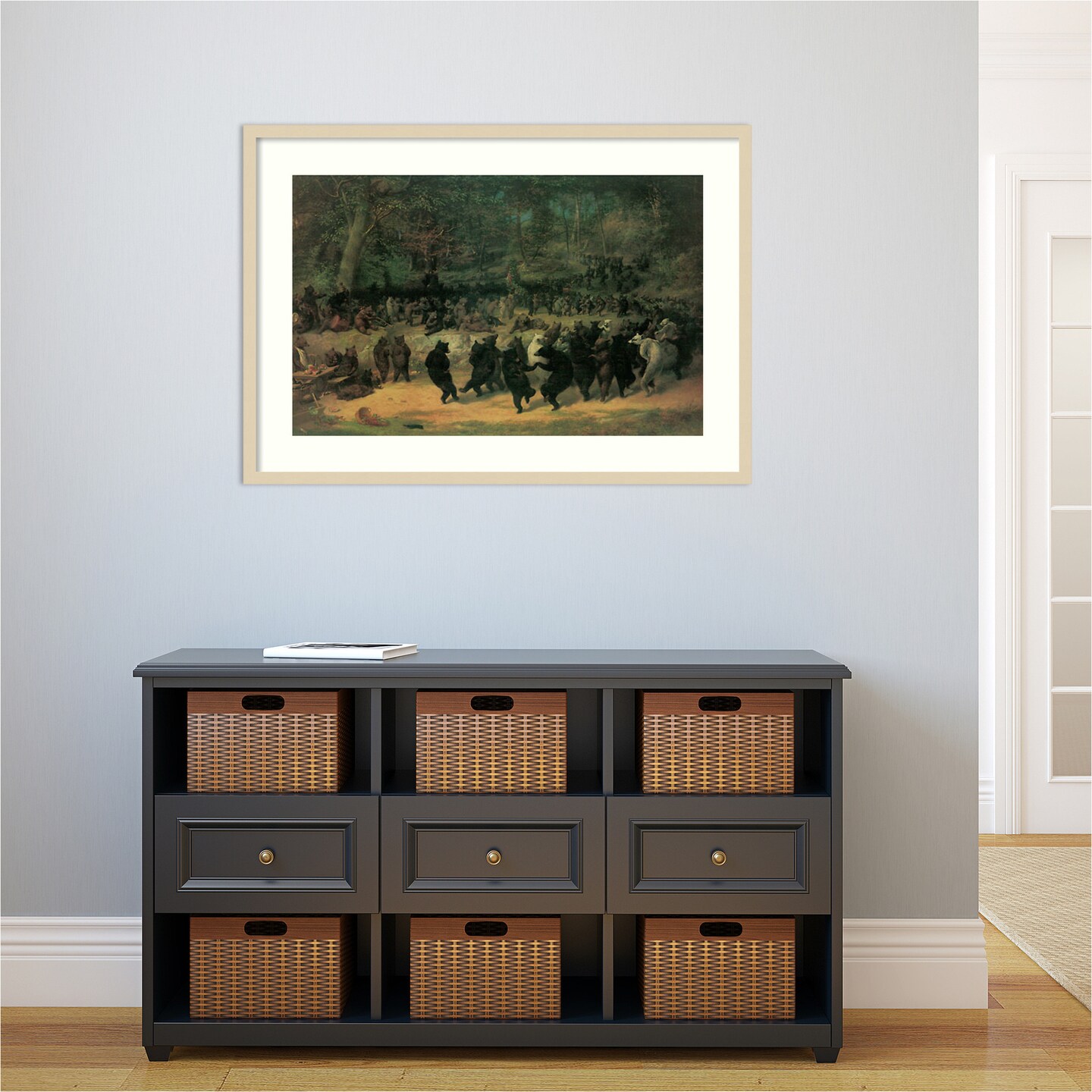 The Bear Dance by William Beard Wood Framed Wall Art Print | Framed Art ...