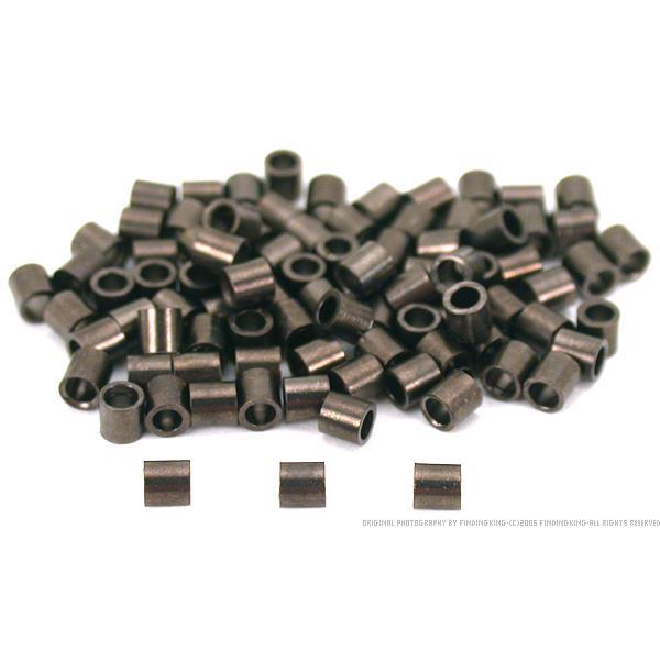 100 Crimp Tube Beads Jewelry Beading Gun Metal Plated | Michaels