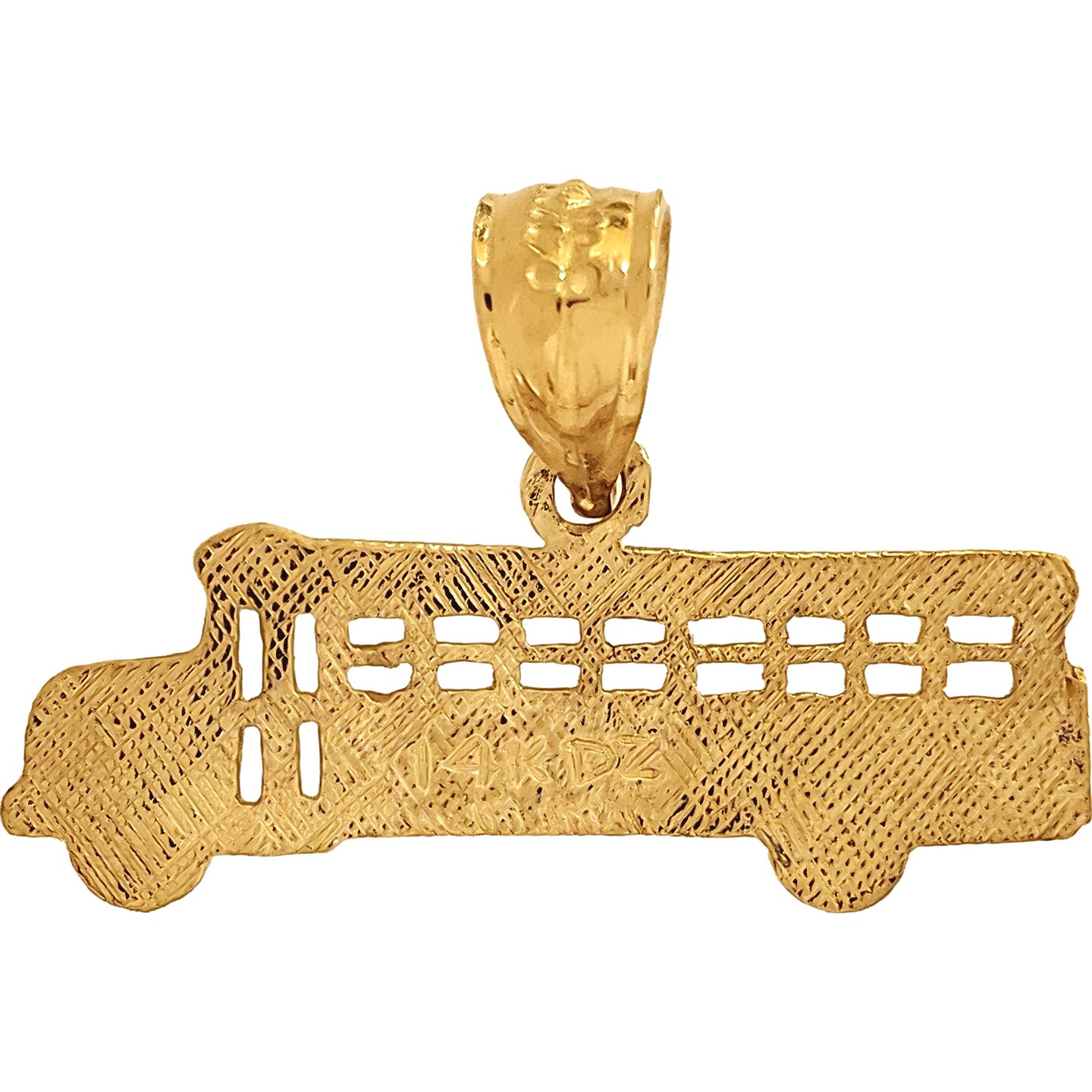 School Bus Charm 14k Gold 9.5mm | Charms | Michaels