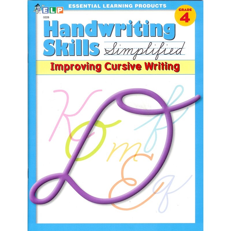 Handwriting Skills Simplified Book: Improving Cursive Writing | Early ...