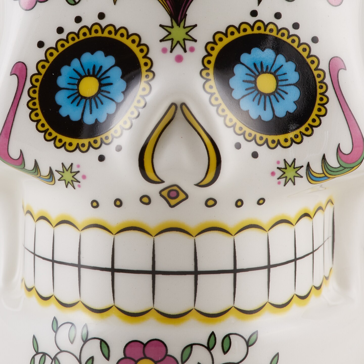 DII Sugar Skull Ceramic Mug (Set of 2) | Michaels