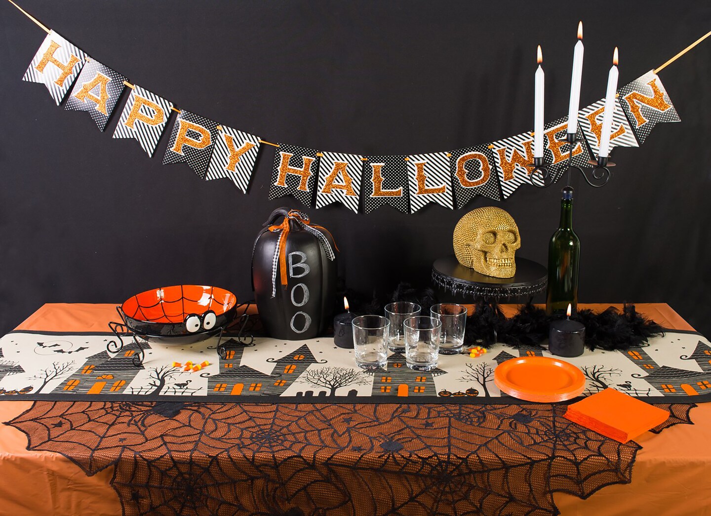DII Haunted House Table Runner | Table Linens & Runners | Michaels