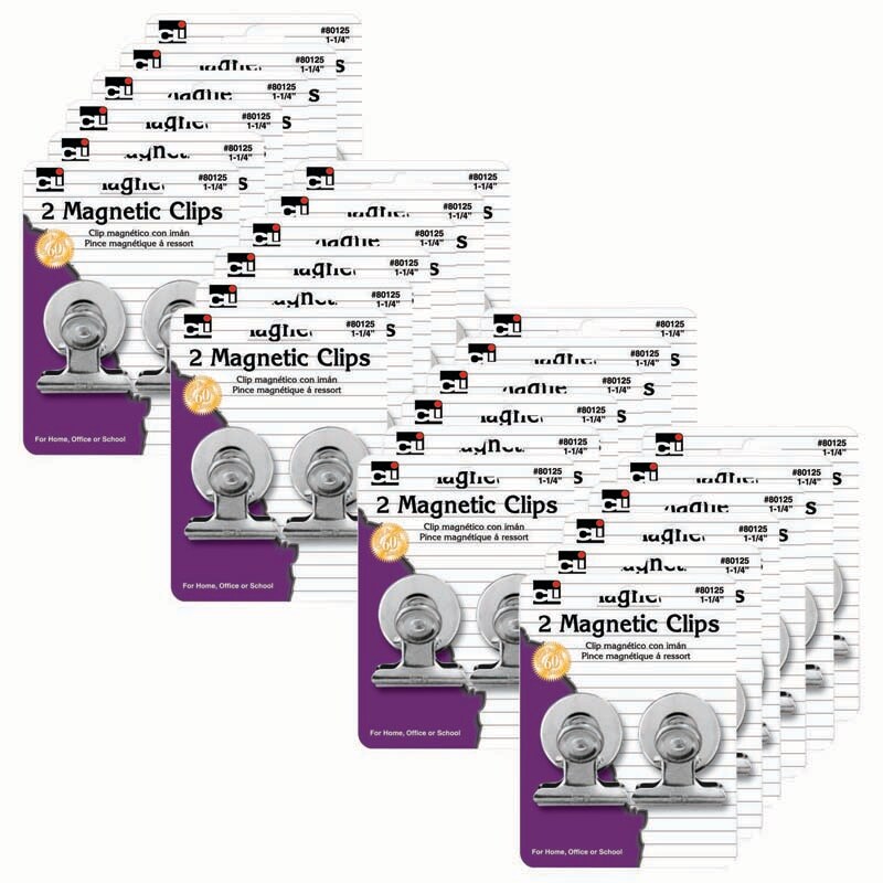 Magnetic Spring Clips, 2 Per Pack, 24 Packs | Clips | Michaels
