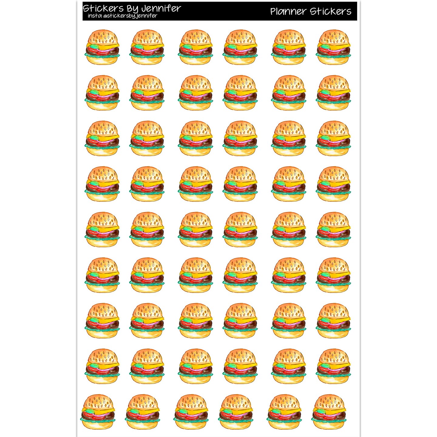 Burger Planner Stickers Scrapbooking Kids DIY Arts Crafting | Michaels