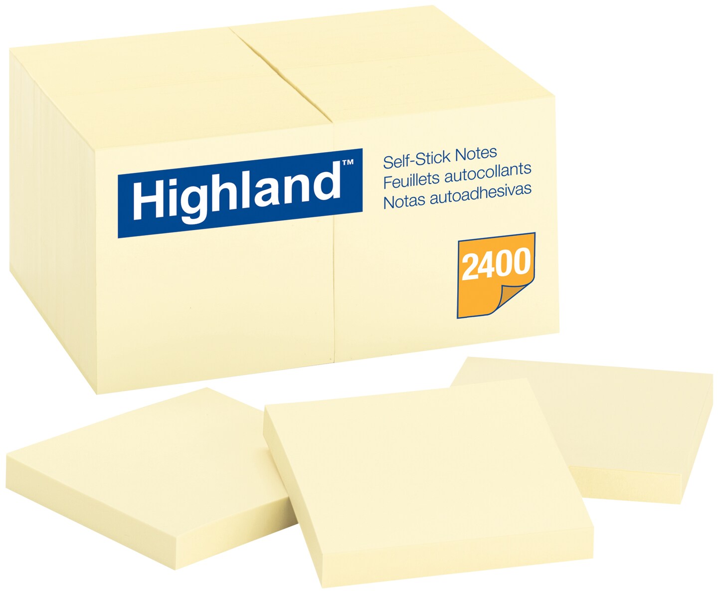 Highland Notes 3"X3" 24/Pkg-Yellow, 100 Sheets Per Pad | Notepads ...
