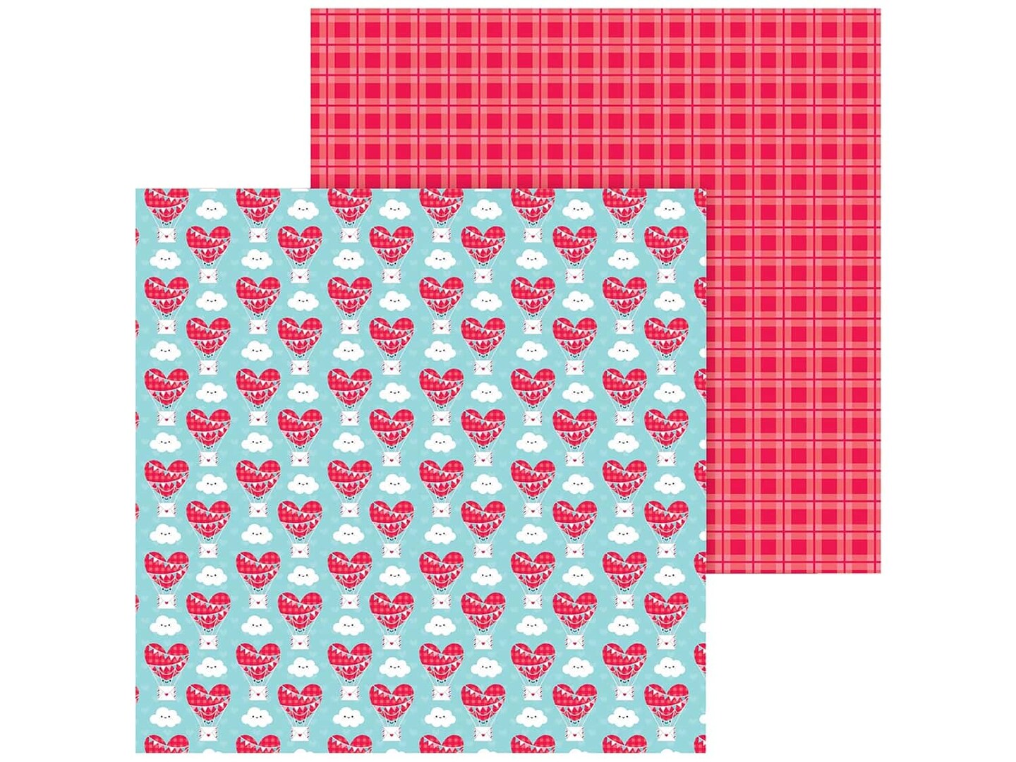 Doodlebug Collection Lots of Love Paper 12 in. x 12 in. Love Is In The ...