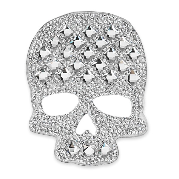 Crystal Skull Iron-on Rhinestone Applique/Patch | Michaels