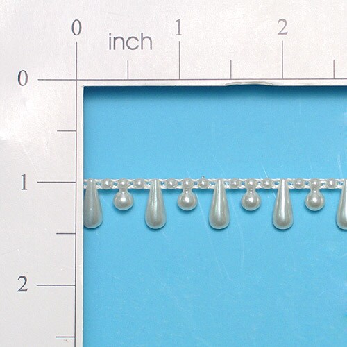 5 yards of Pearl Teardrop Trim, Color: Ivory | Michaels