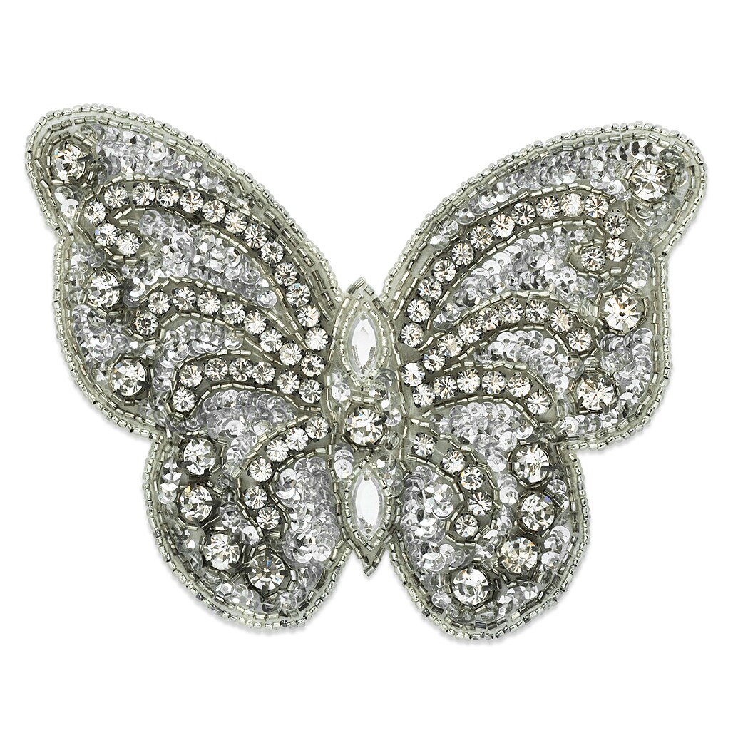 Beaded Sequin Radiant Rhinestone Butterfly Applique/Patch | Michaels