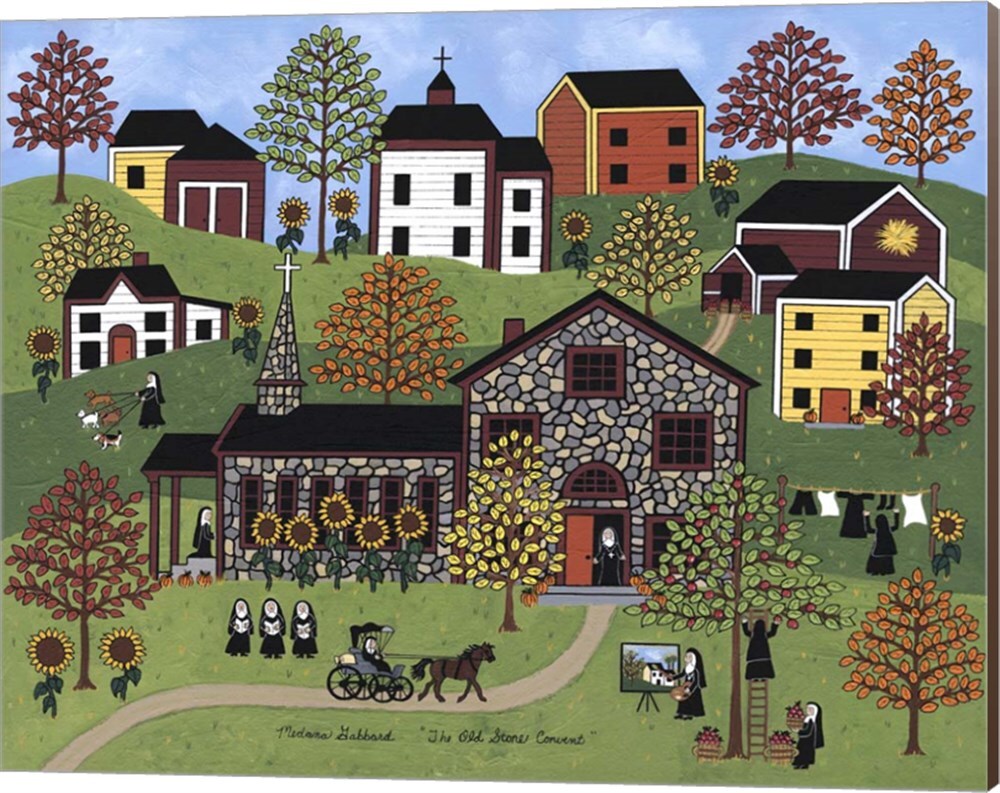 The Old Stone Convent by Medana Gabbard, Canvas Wall Art, 20W x 16H ...