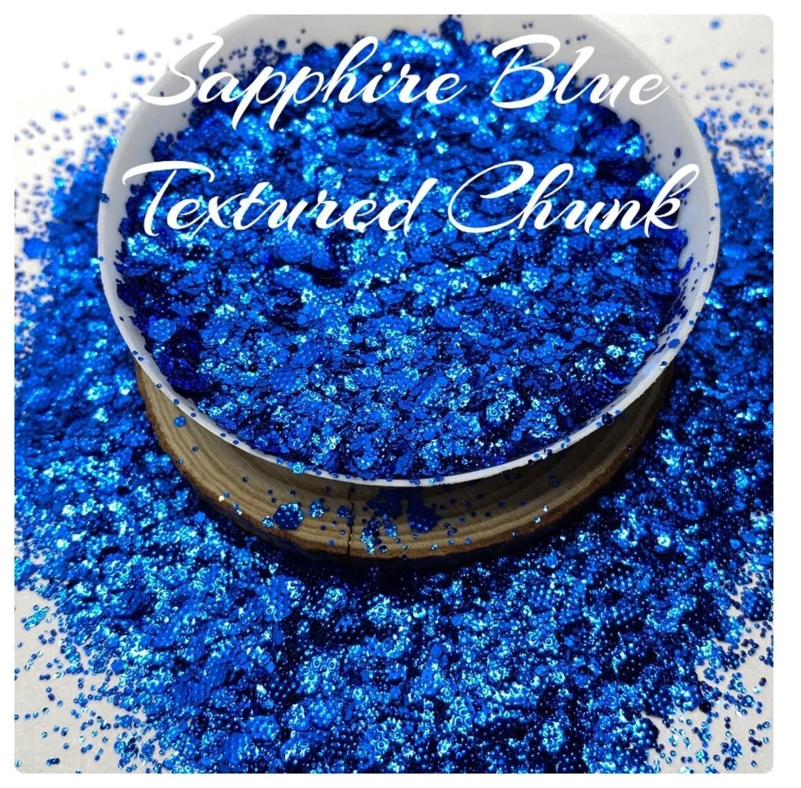 Sapphire Textured Chunk: Honeycomb embossed chunky glitter 1oz | Michaels