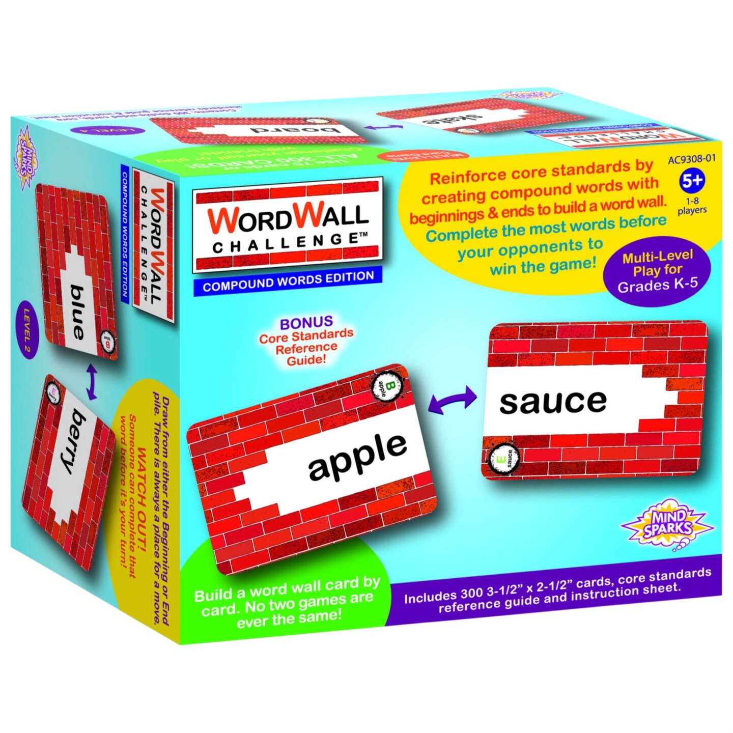 Mind Sparks WordWall Challenge Card Game Compound Words Active Play