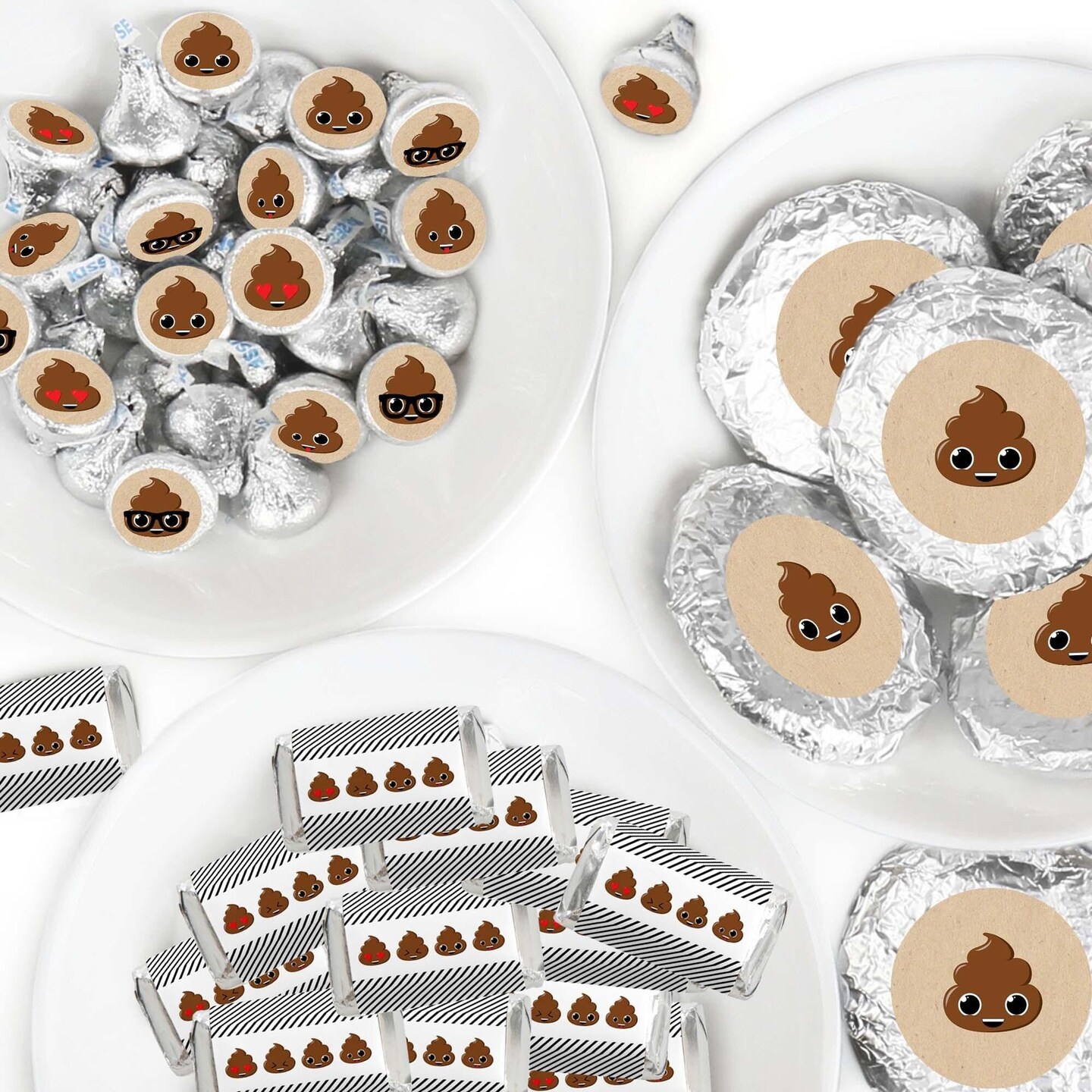 Big Dot of Happiness Party 'Til You're Pooped - Poop Emoji Party Candy ...