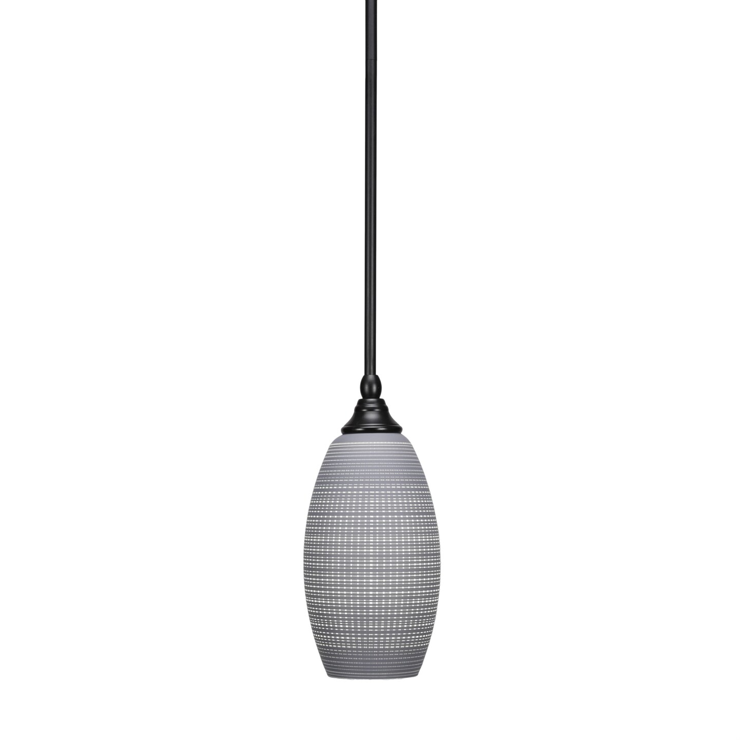 Stem Mini Pendant With Hang Straight Swivel Shown In Matte Black Finish ...