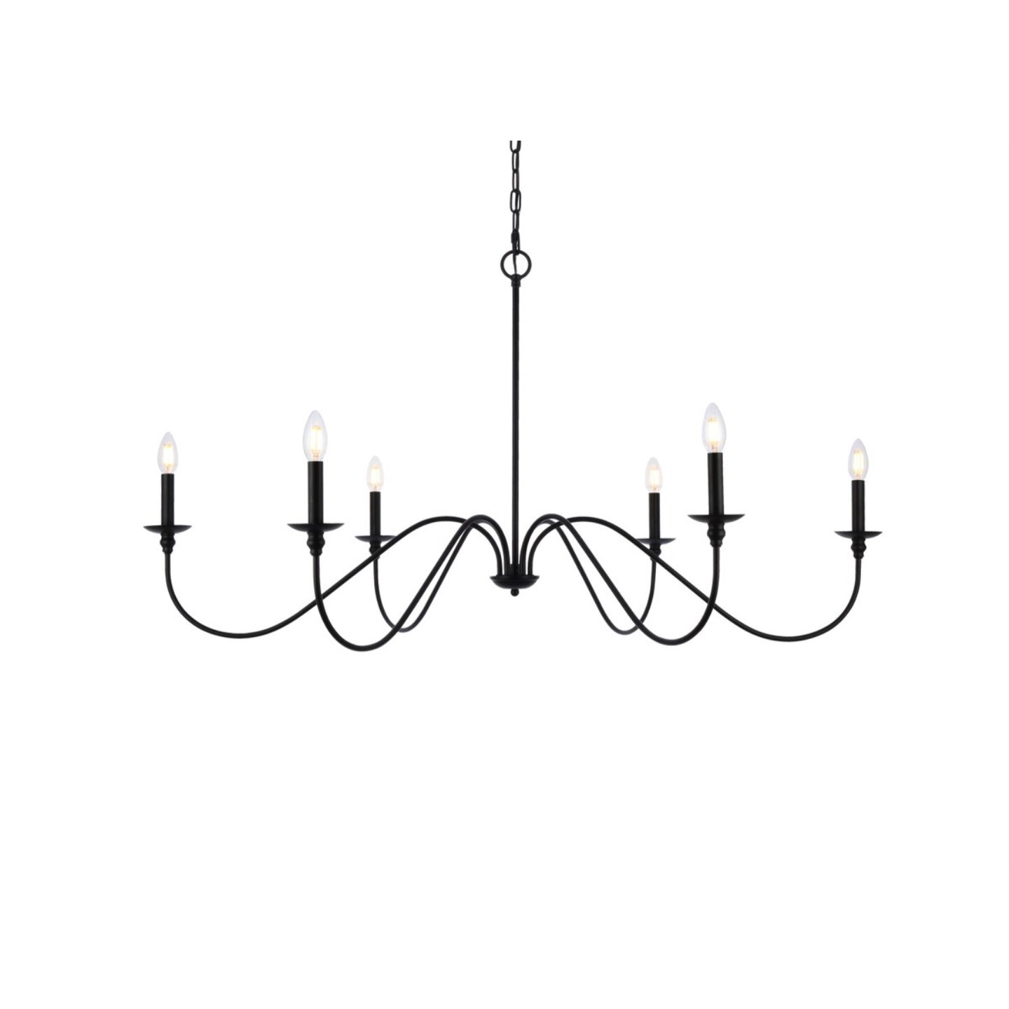 Rohan 48 inch chandelier in matte black | Chandeliers | Michaels