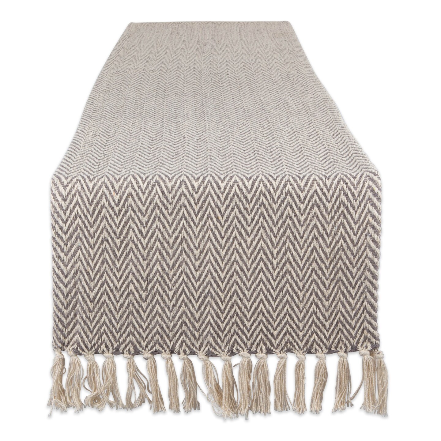 DII Gray Handloom Chevron Table Runner 15x108 | Table Linens & Runners ...