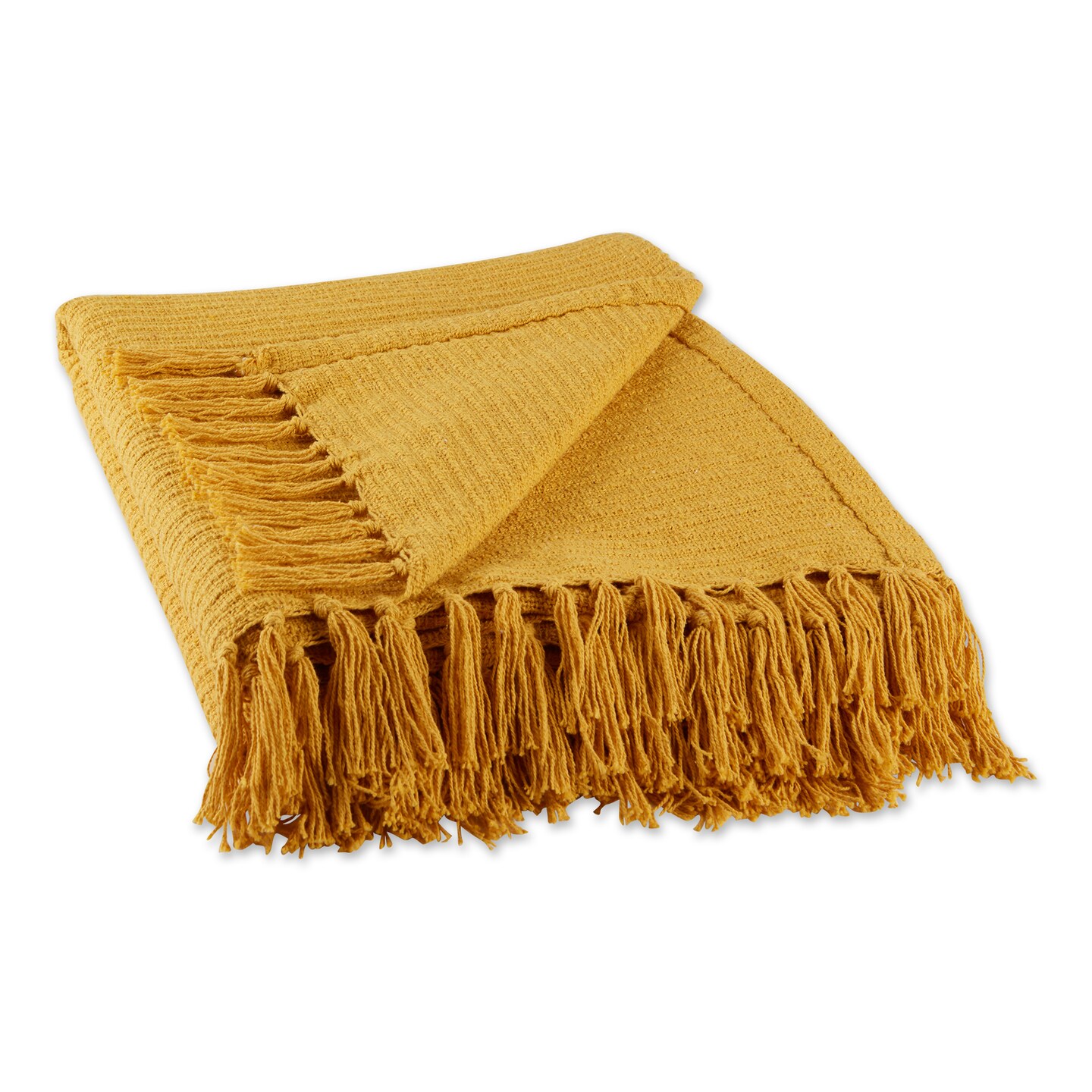 DII Honey Gold Solid Ribbed Throw | Michaels