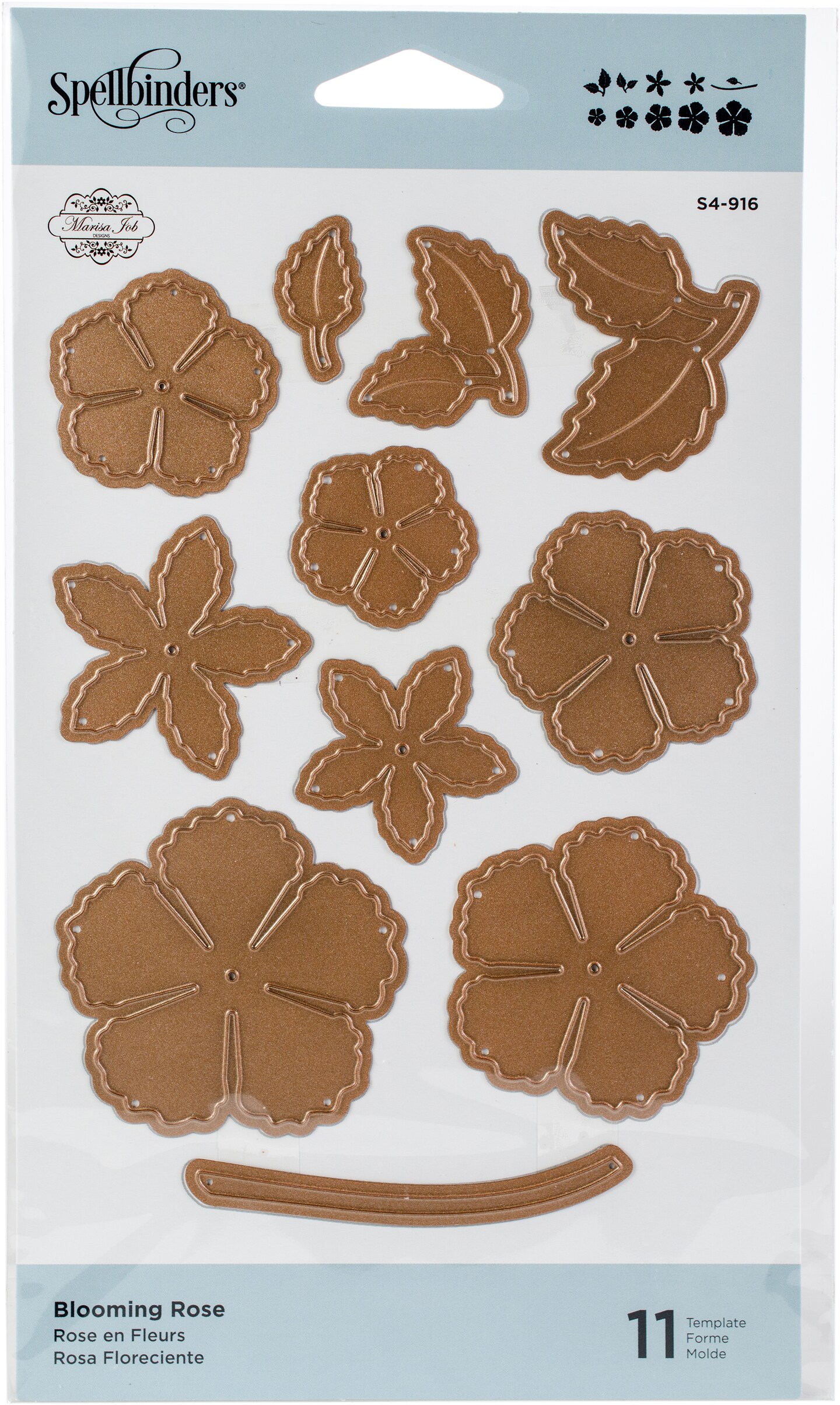 Spellbinders Shapeabilities Dies-Blooming Rose | Die-Cuts & Ephemera ...