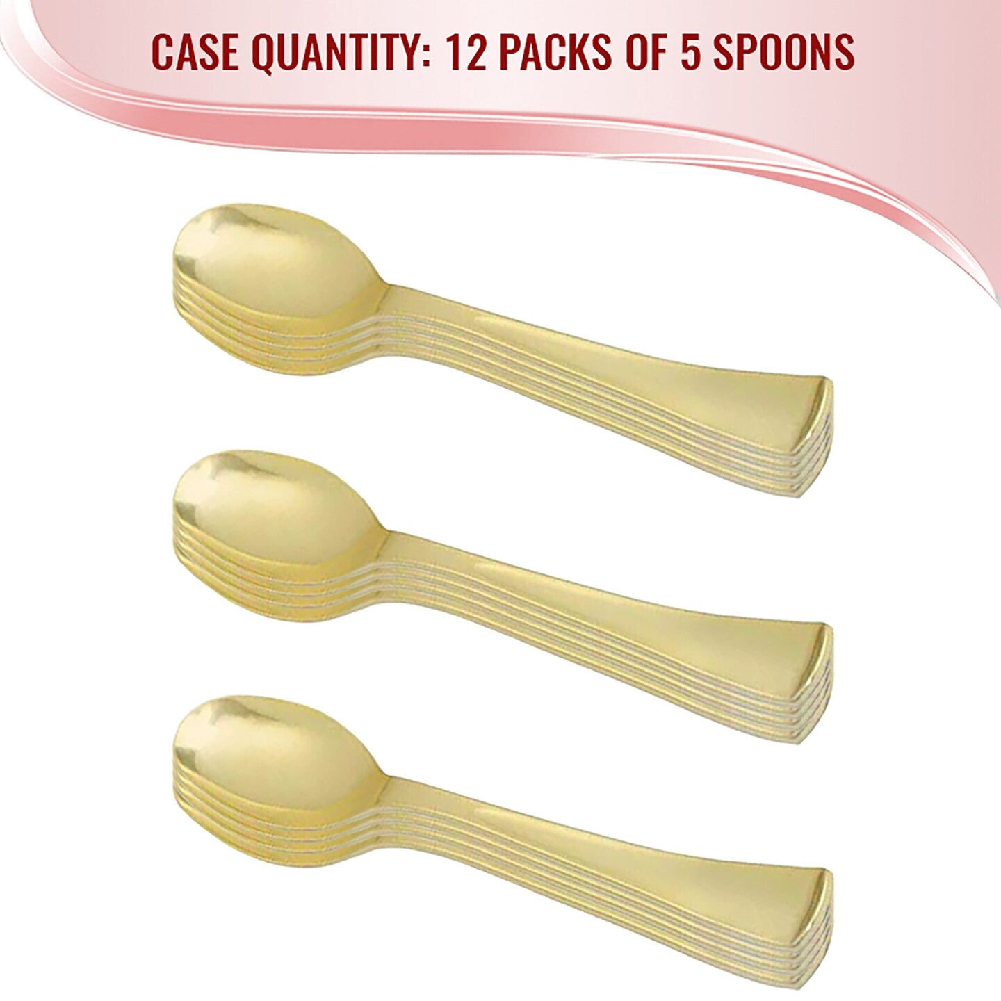 Gold Disposable Plastic Serving Spoons (60 Serving Spoons) | Michaels