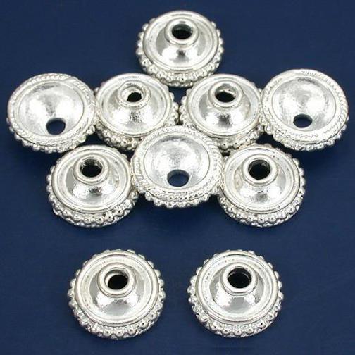 Dot Bali Bead Caps Silver Plated Beading 13mm Approx 10 | Michaels