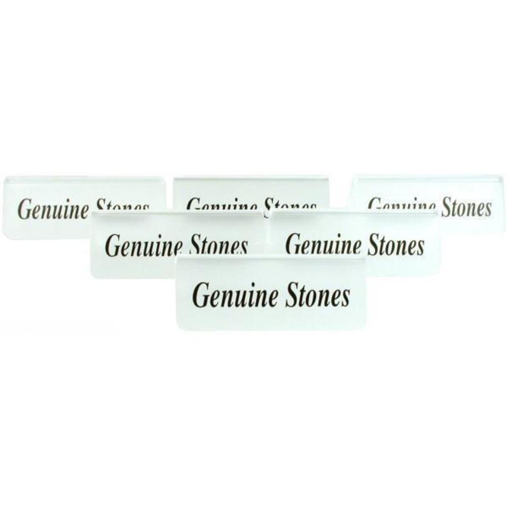 6 Display Signs Genuine Stones Showcase Counter Fixture | Michaels