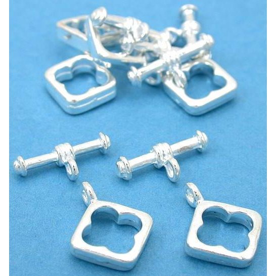 Square Toggle Clasps Silver Plated 13.5mm Approx 6 | Michaels