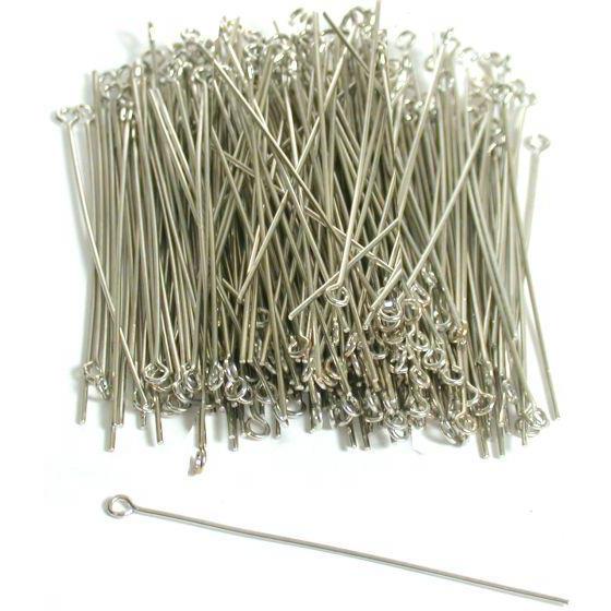 250 Hat Eye Pins White Loop Bead Earring Charm 21 Gauge | Michaels
