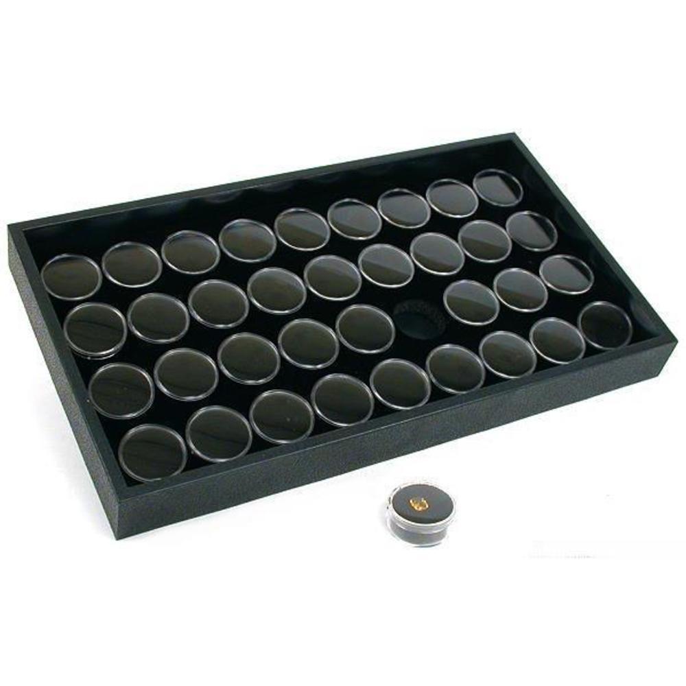 36 Gem Jars Black Foam Display Stackable Showcase Tray | Michaels