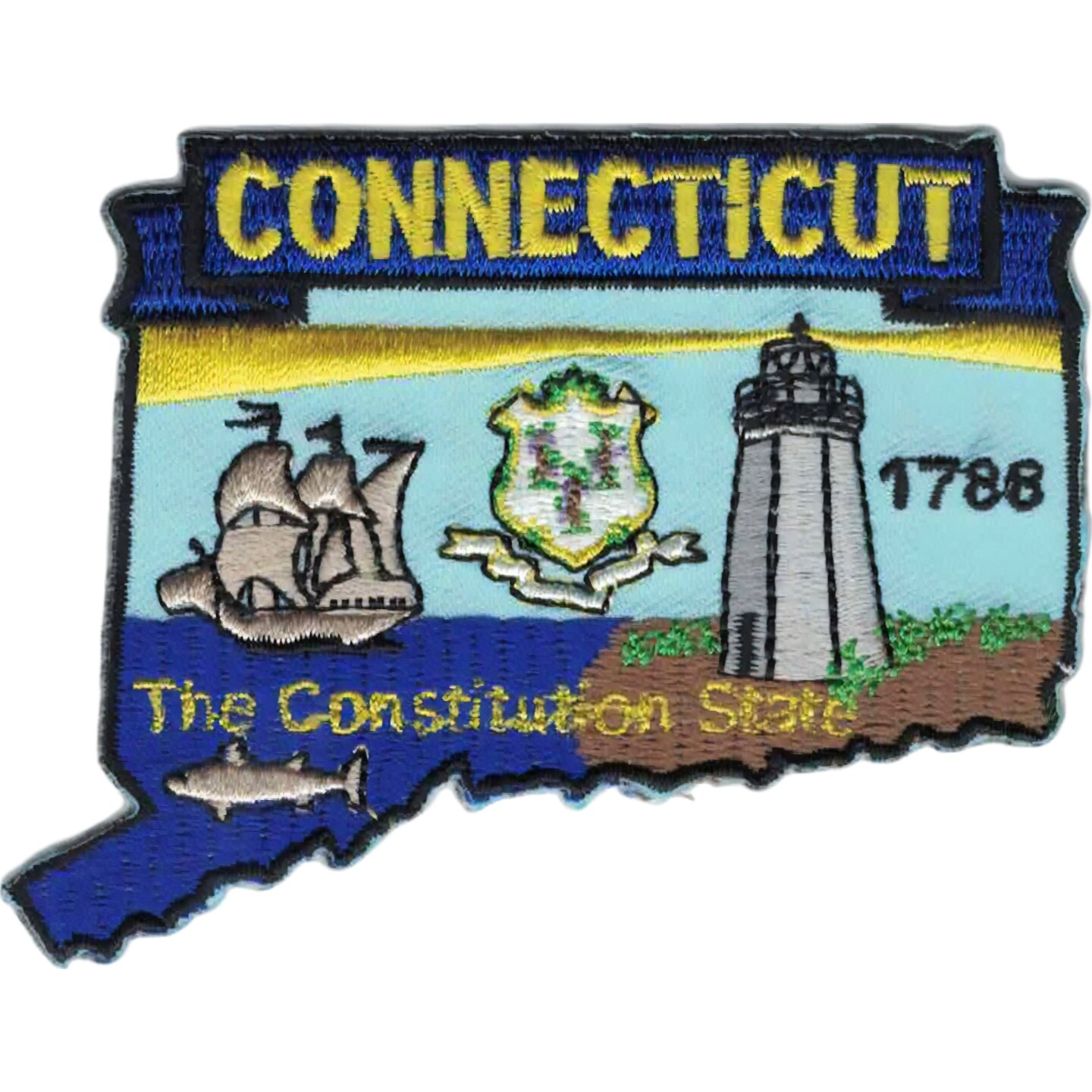 The Constitution State 1786 Connecticut Map Patch 3" | Michaels