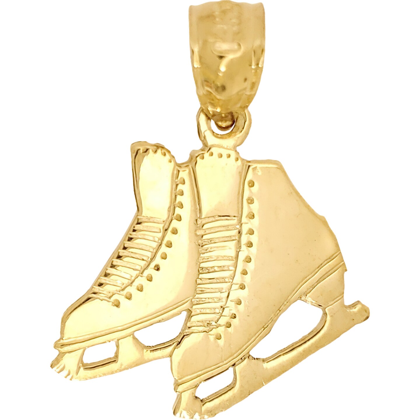 14K Gold Ice Skates Charm Figure Skating 16.5mm | Michaels