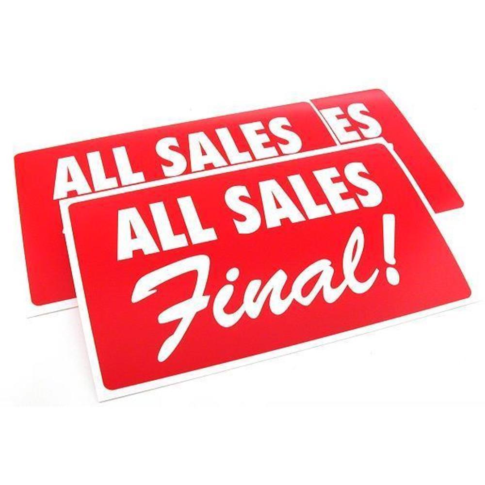 3 All Sales Final Display Sign Showcase Window Message | Michaels