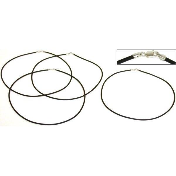 Rubber Cord Necklaces Black 16" 4Pcs | Michaels