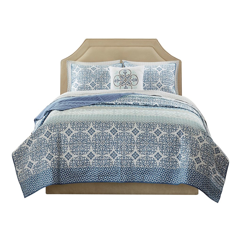 Gracie Mills Earle Reversible Quilt Set 6 Piece Cotton Twin Grace-9073 ...