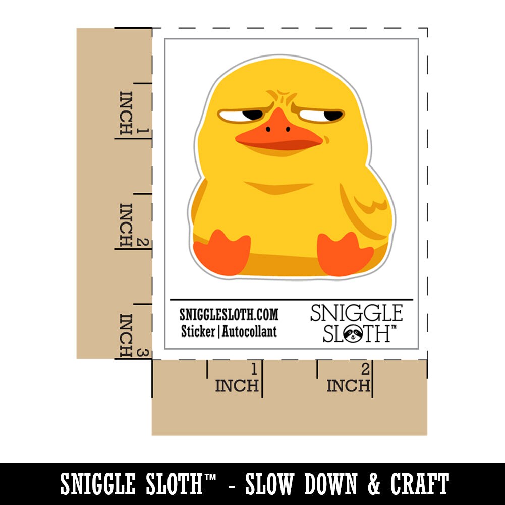 Suspicious Duck Bombastic Side Eye Waterproof Vinyl Phone Tablet Laptop ...