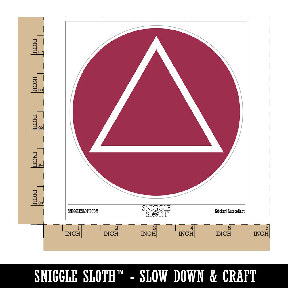 Triangle Witch Symbol Fire Wicca Element Waterproof Vinyl Phone Tablet ...