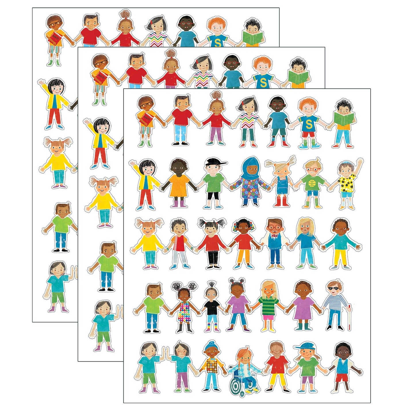 All Are Welcome Kids Cut-Outs, 36 Per Pack, 3 Packs | Michaels