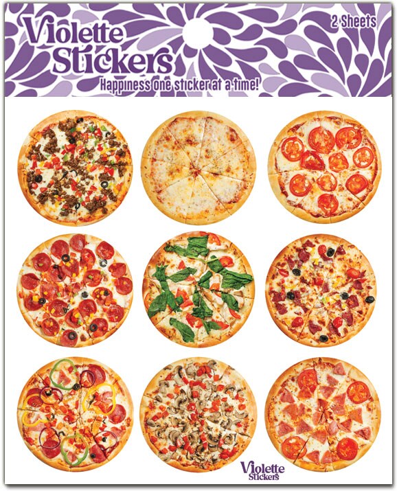 Whole Pizza Stickers - 3 Packages | Michaels