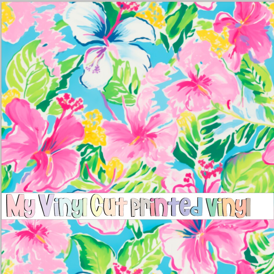 12 x 12 inch Sheet of Printed Vinyl or HTV in the K80-16 Pattern ...