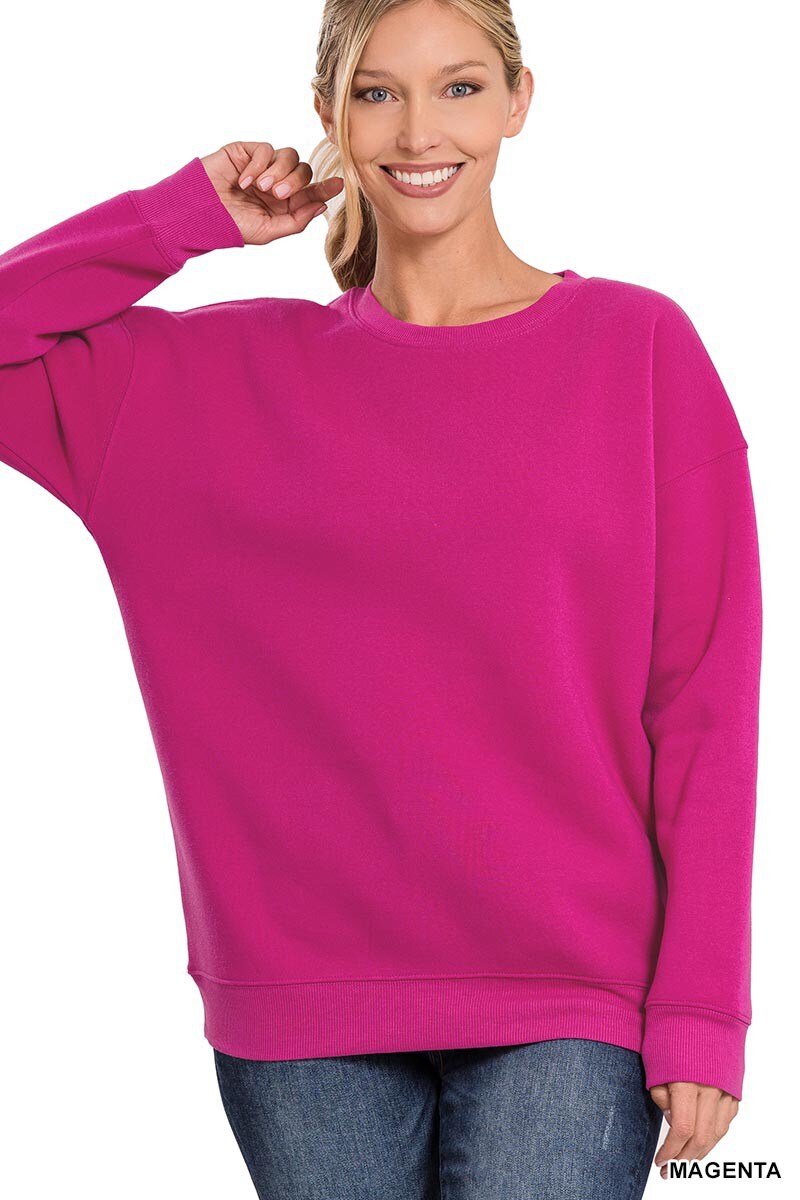 Women's Drop Shoulder Long Sleeve Pullover Sweatshirt | RADYAN® | Michaels
