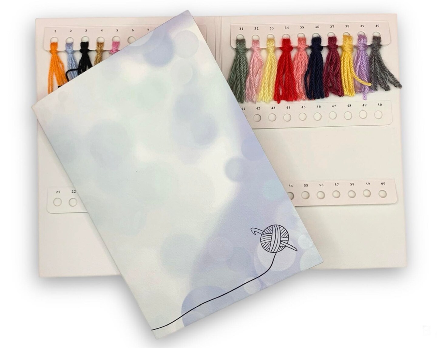 Blank Yarn Thread Swatch Color Shade Sample Card Set of 5 | MakerPlace ...