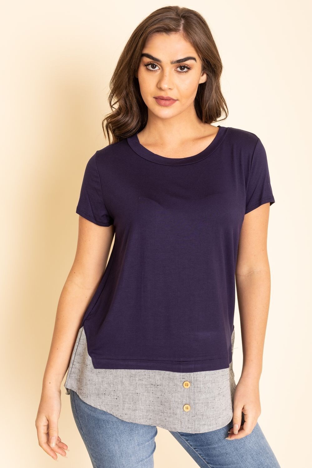 Short Sleeve Layered Top | RADYAN® | Michaels