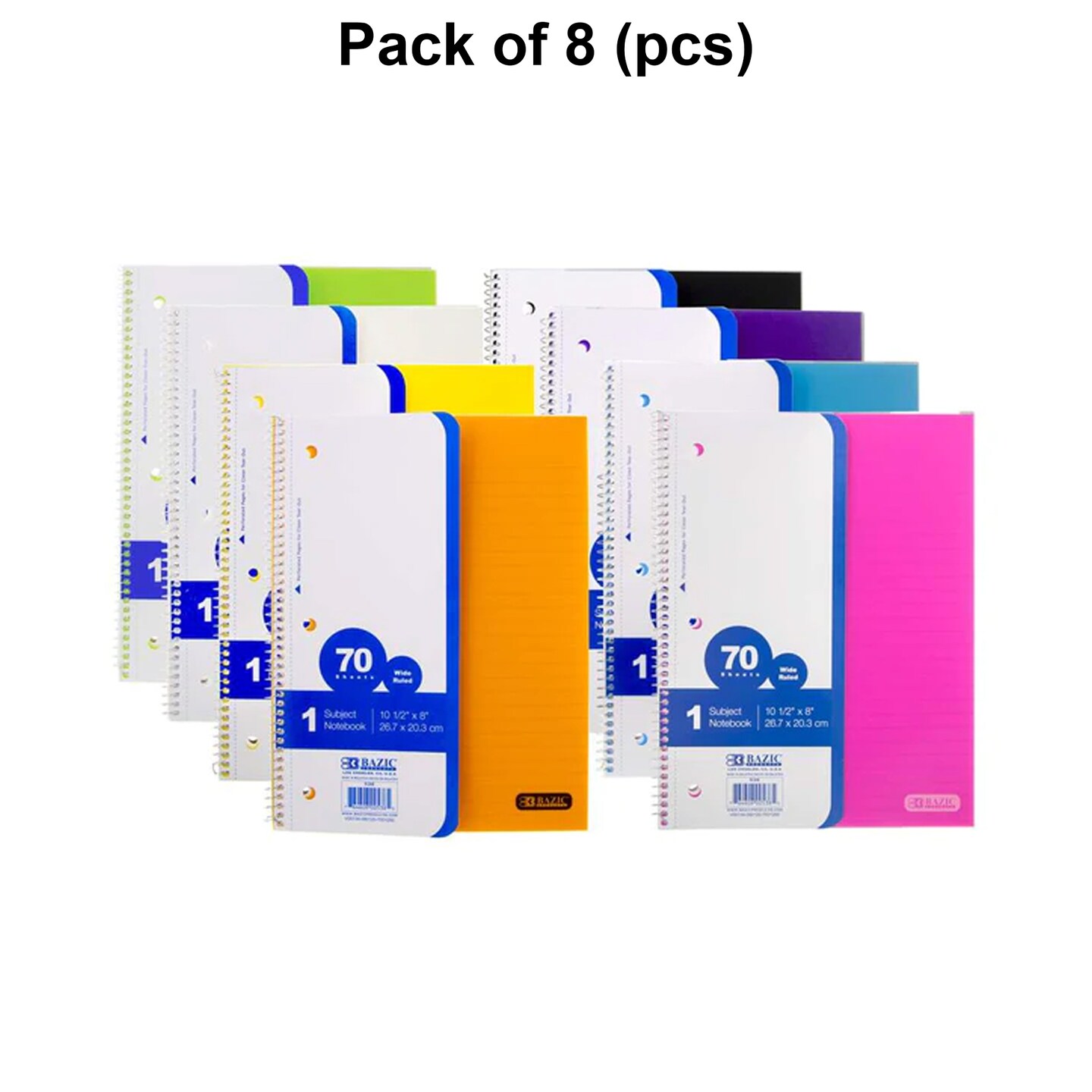 Notebook Spiral W/R 1-Subject Poly Cover 70 Ct | MINA® | Michaels