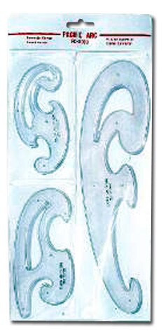 FRENCH CURVE ACRYLIC 3 PIECE SET | Michaels