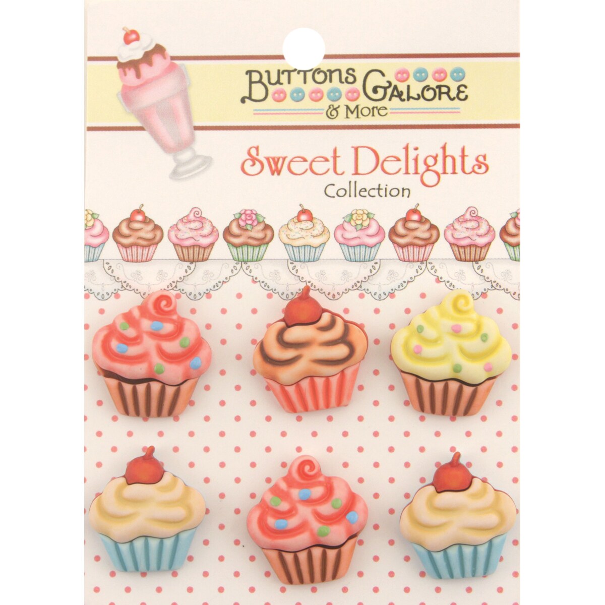 Buttons Galore Sweet Delights Buttons-Cupcakes | Michaels