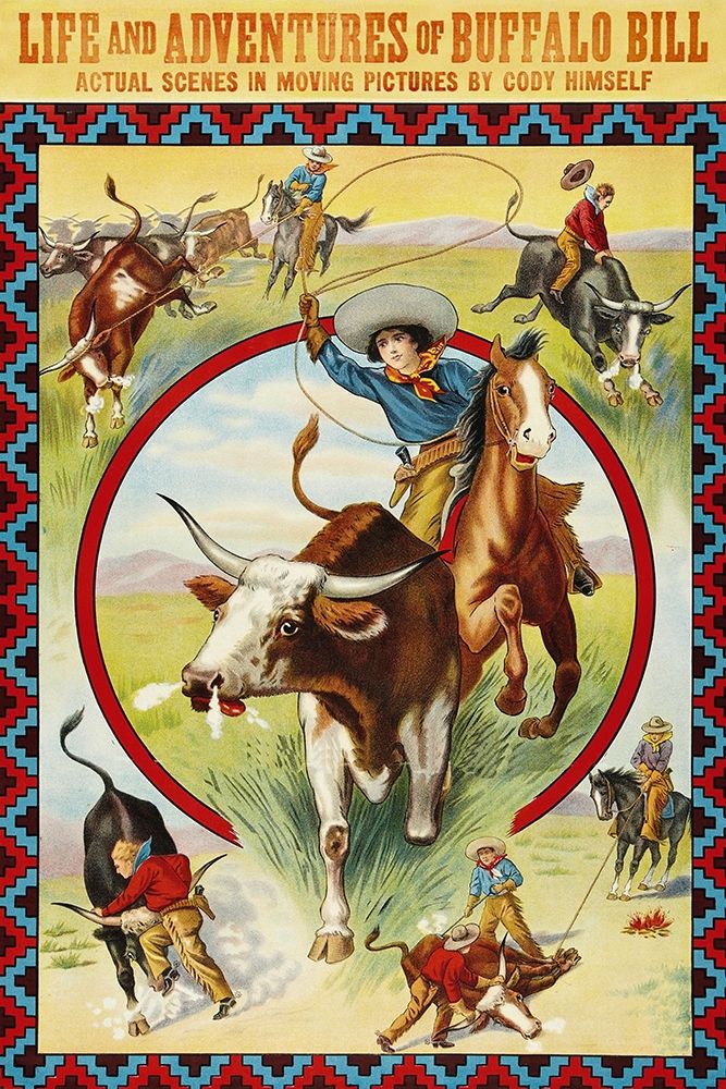 Vintage Westerns: Life and Adventures of Buffalo Bill Poster Print by ...