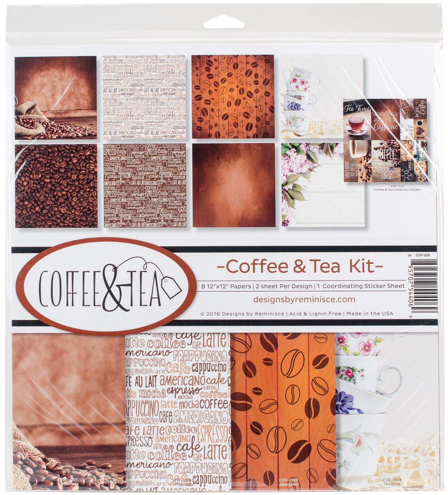 Reminisce Collection Kit 12"X12"-Coffee & Tea | Michaels