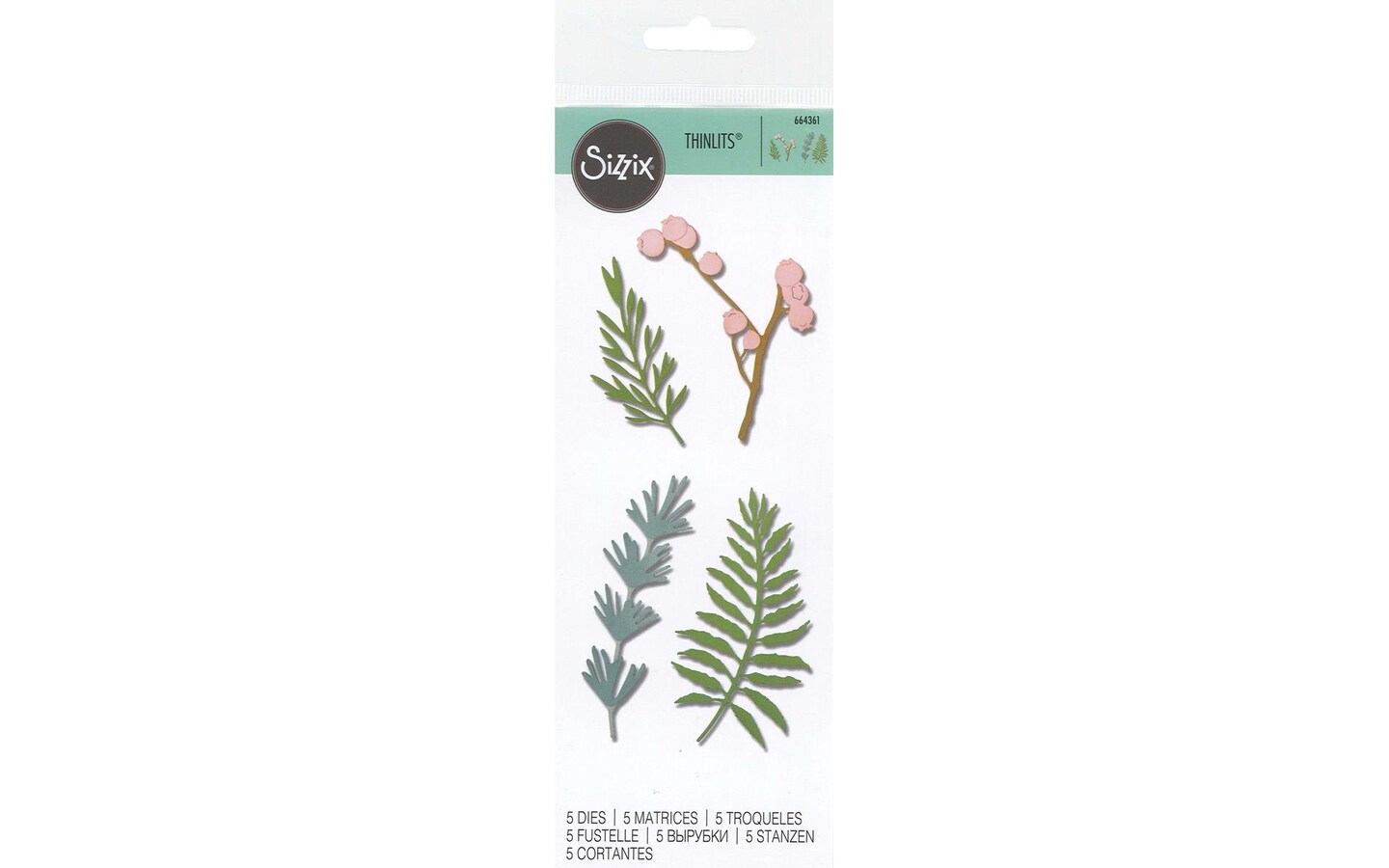 Sizzix Thinlits Die Natural Leaves | Michaels