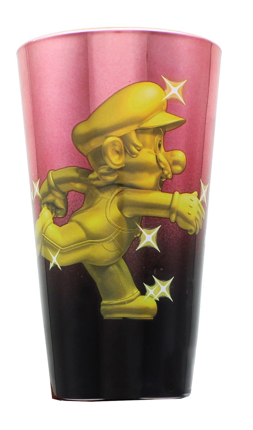 Super Mario Bros. Gold Mario Metal Plated Pint Glass | Michaels