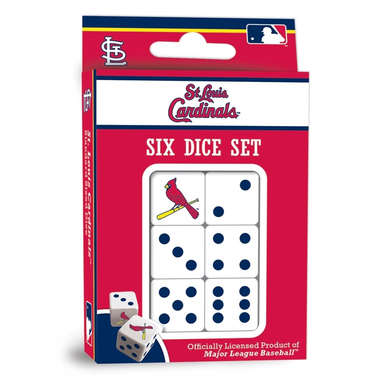 St. Louis Cardinals Dice Set 6 Piece D6 Gaming Dice Officially Licensed ...