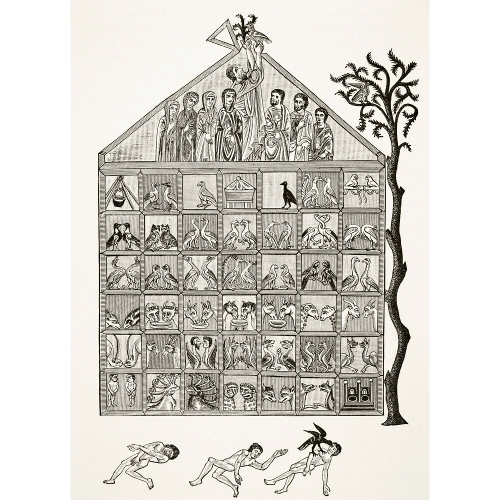 Cross Section Of Noahs Ark From A Manuscript Of The 12Th Century ...